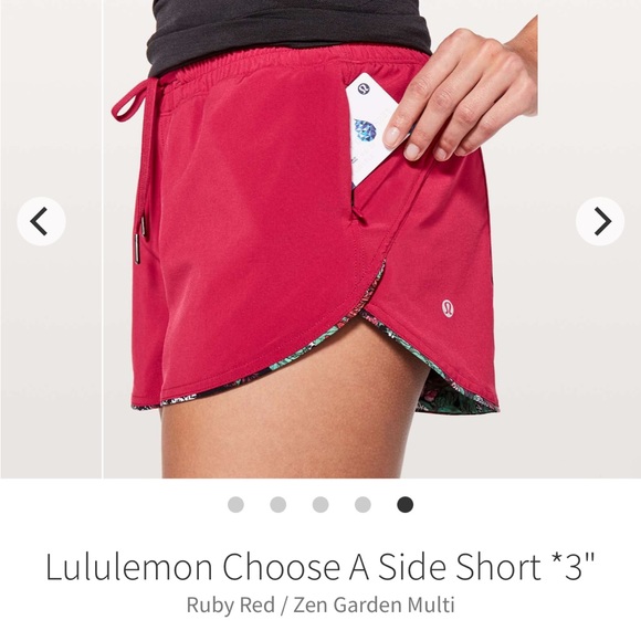 lululemon athletica | Shorts | Lululemon Reversible Choose A Side Short ...